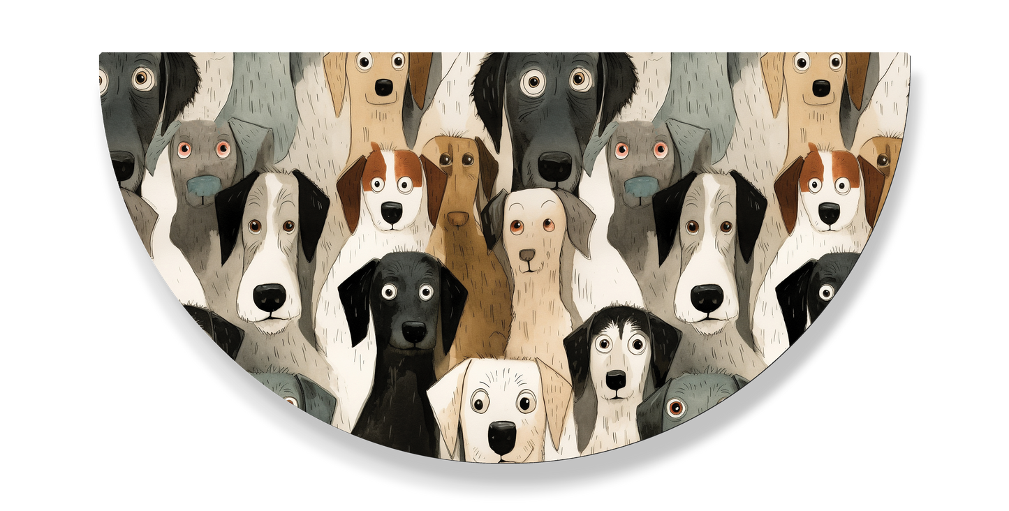 Limited Edition BOTTOM- SILLY DOGS – Darling Door Decor